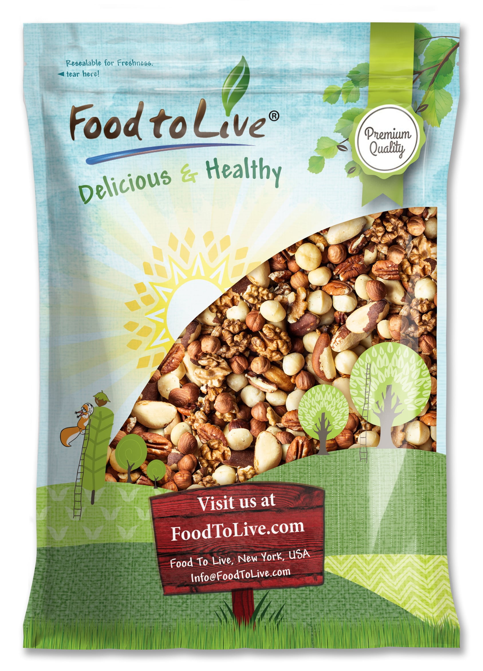 Keto Nuts Mix, 8 Pounds – Vegan, Kosher, Non-Irradiated, Bulk– by Food ...