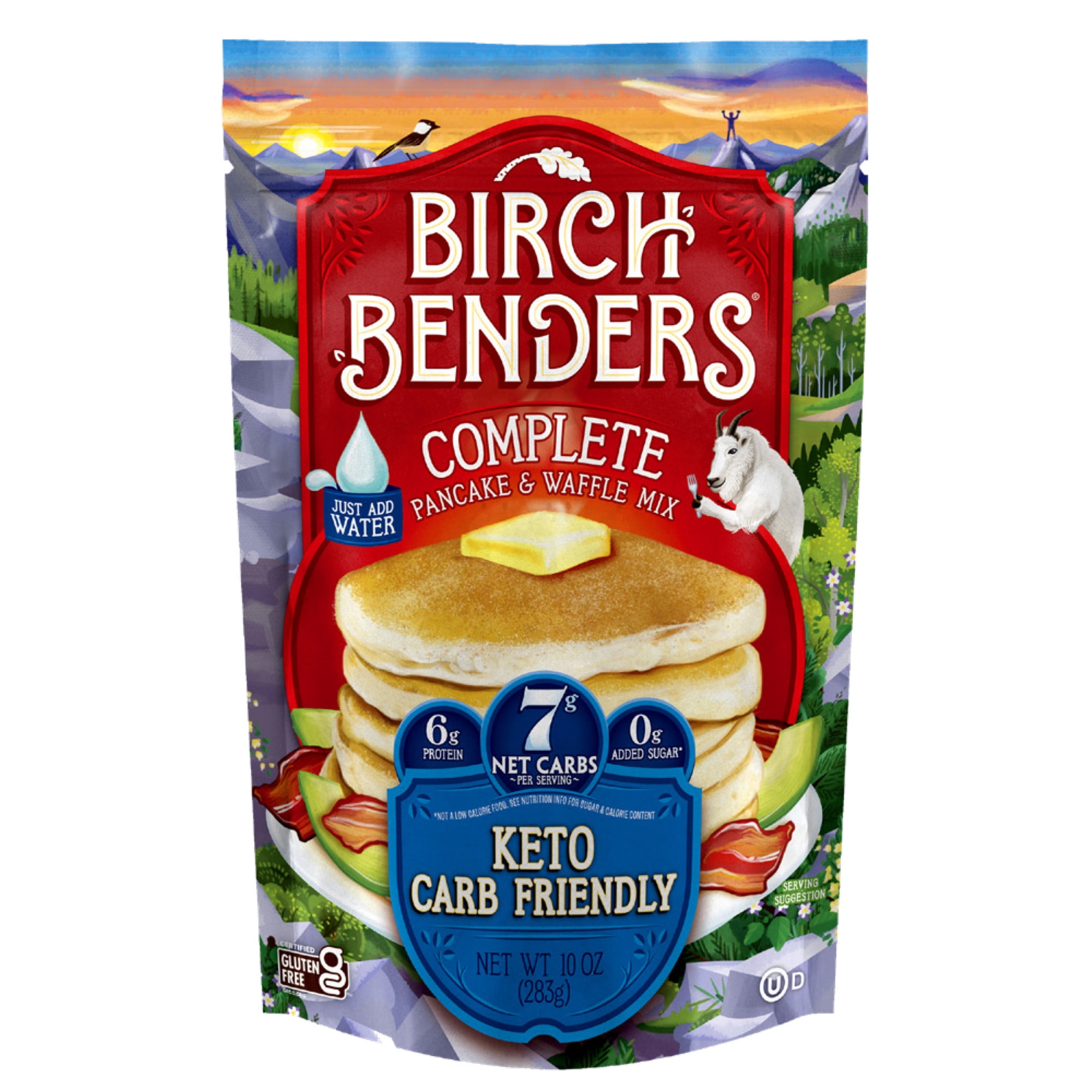Birch Benders Keto Pancake & Waffle Mix, 10oz - Low Carb, Gluten-Free, Just Add Water - Walmart.com