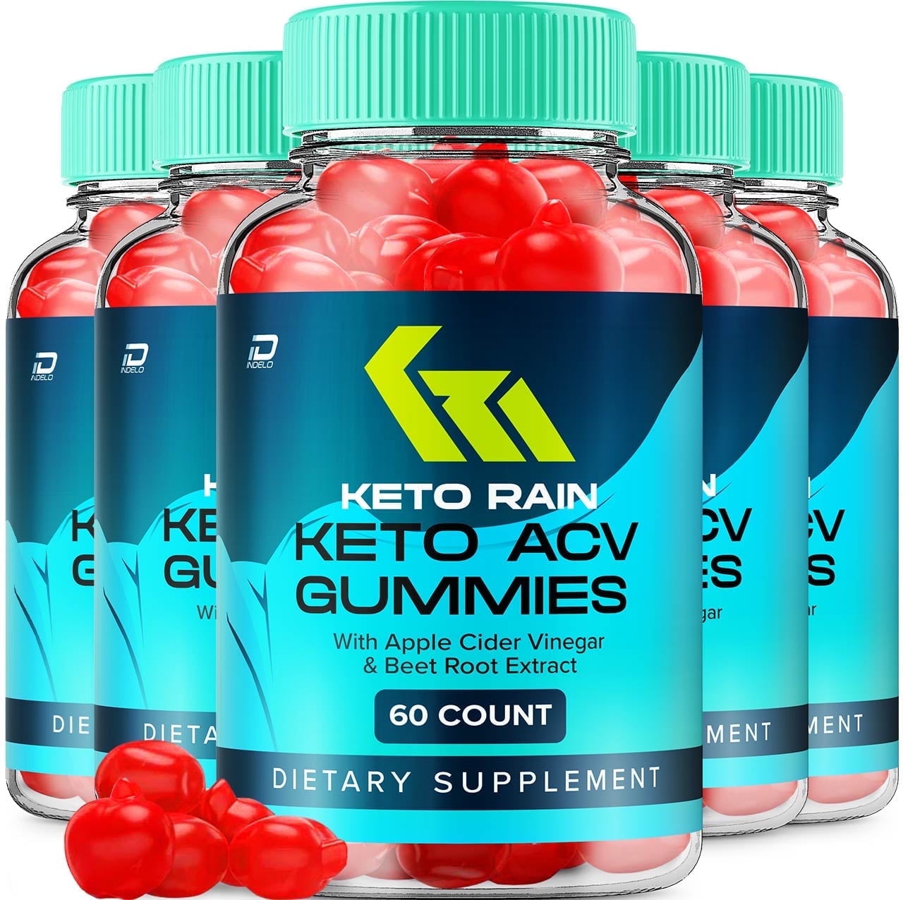 Keto Rain Keto ACV Gummies, KetoRain Apple Cider Vinegar Gummies, 5 ...