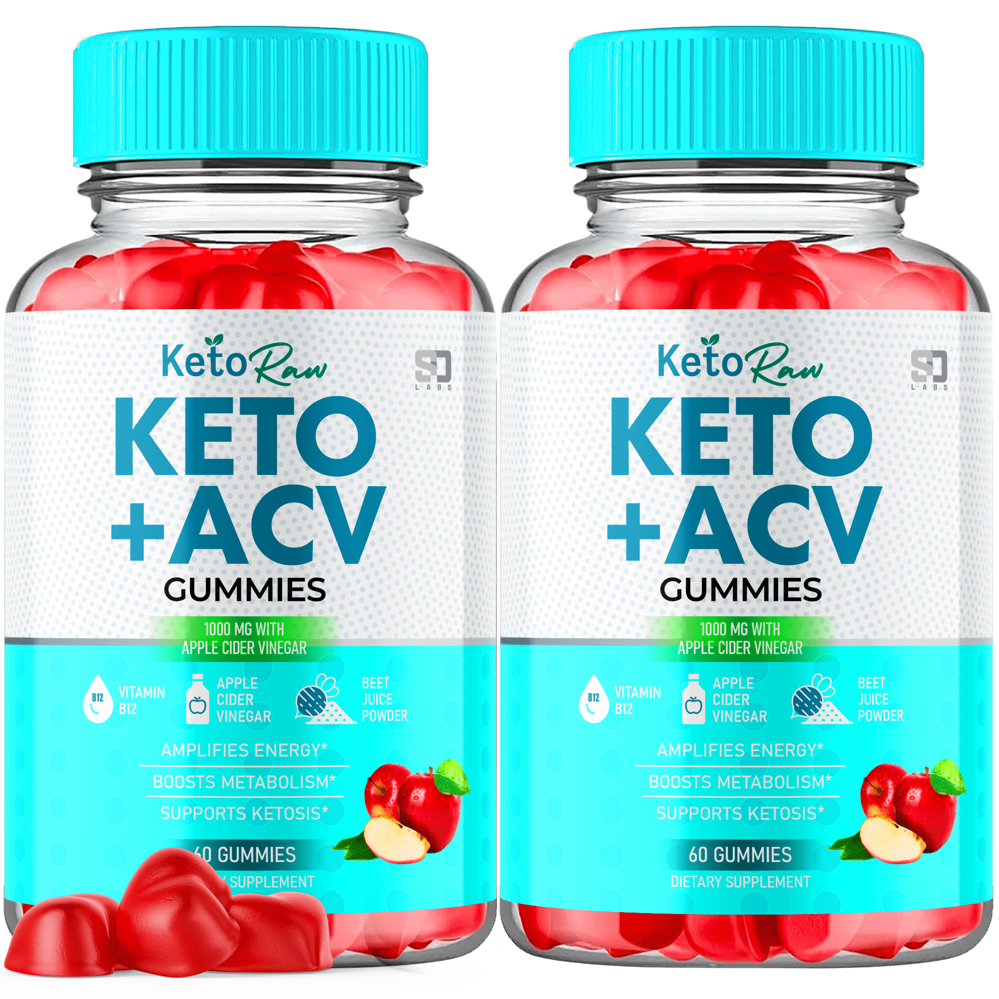 Keto Raw ACV Gummies Maximum Strength 1000MG Apple Cider Vinegar 2 Pack - Walmart.com