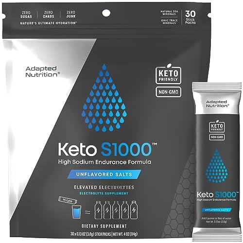 Keto S1000 Electrolytes Powder Packets Unflavored Salts - Walmart.com