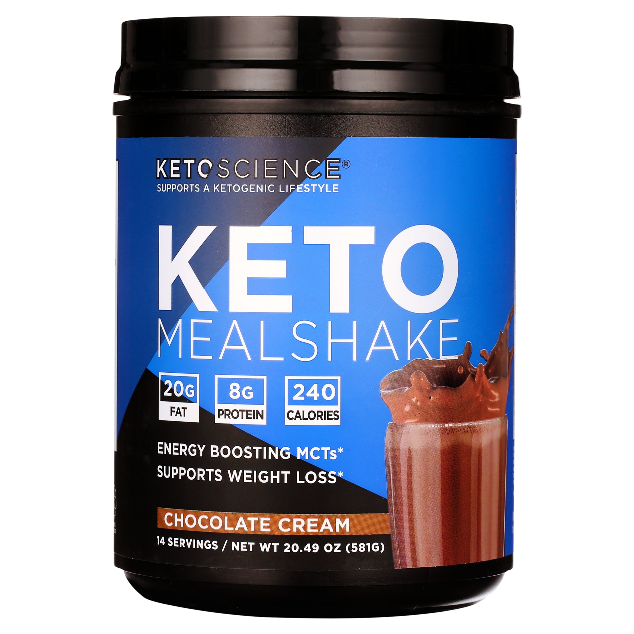Keto Science Ketogenic Meal Shake Chocolate Dietary Supplement, Meal ...