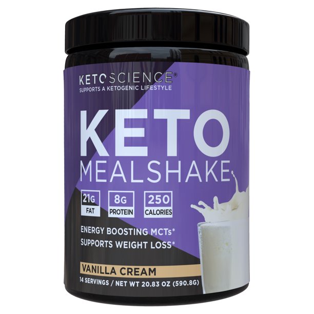 Keto Science Ketogenic Meal Shake Vanilla Dietary Supplement, Meal ...