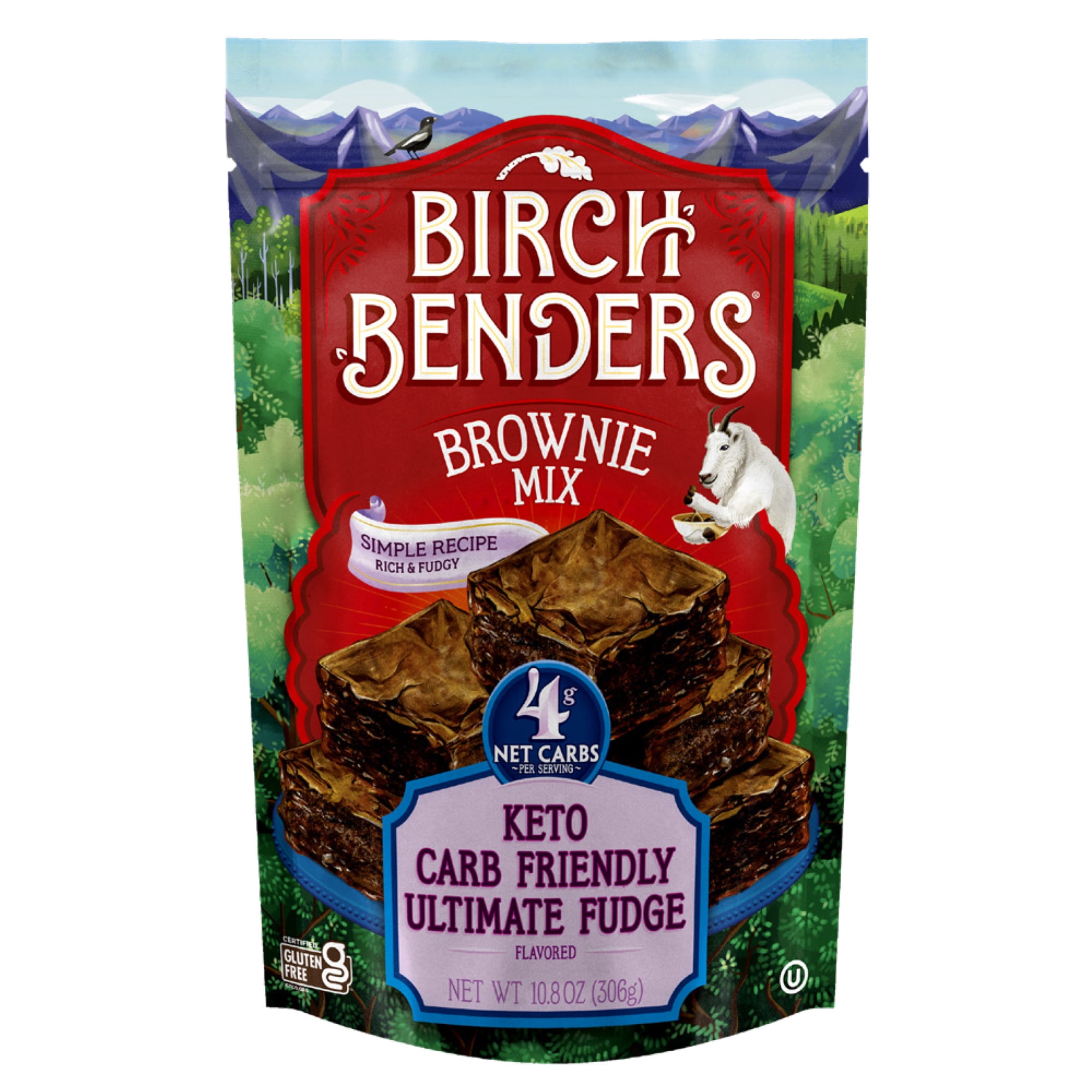 Birch Benders Keto Ultimate Fudge Brownie Mix, 10.8oz - Walmart.com