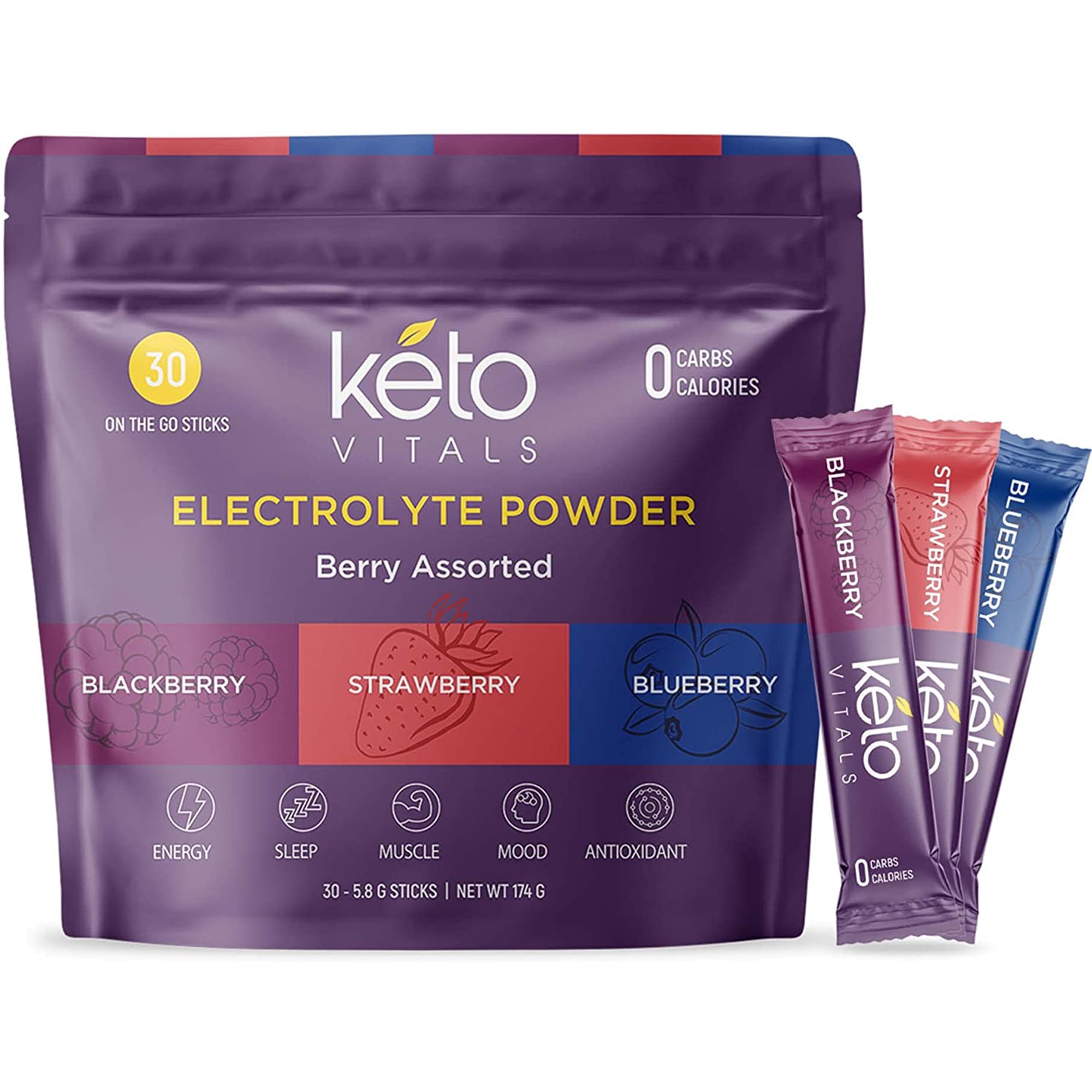 Keto Vitals Keto Electrolytes Powder for Hydration, Sleep, Energy ...