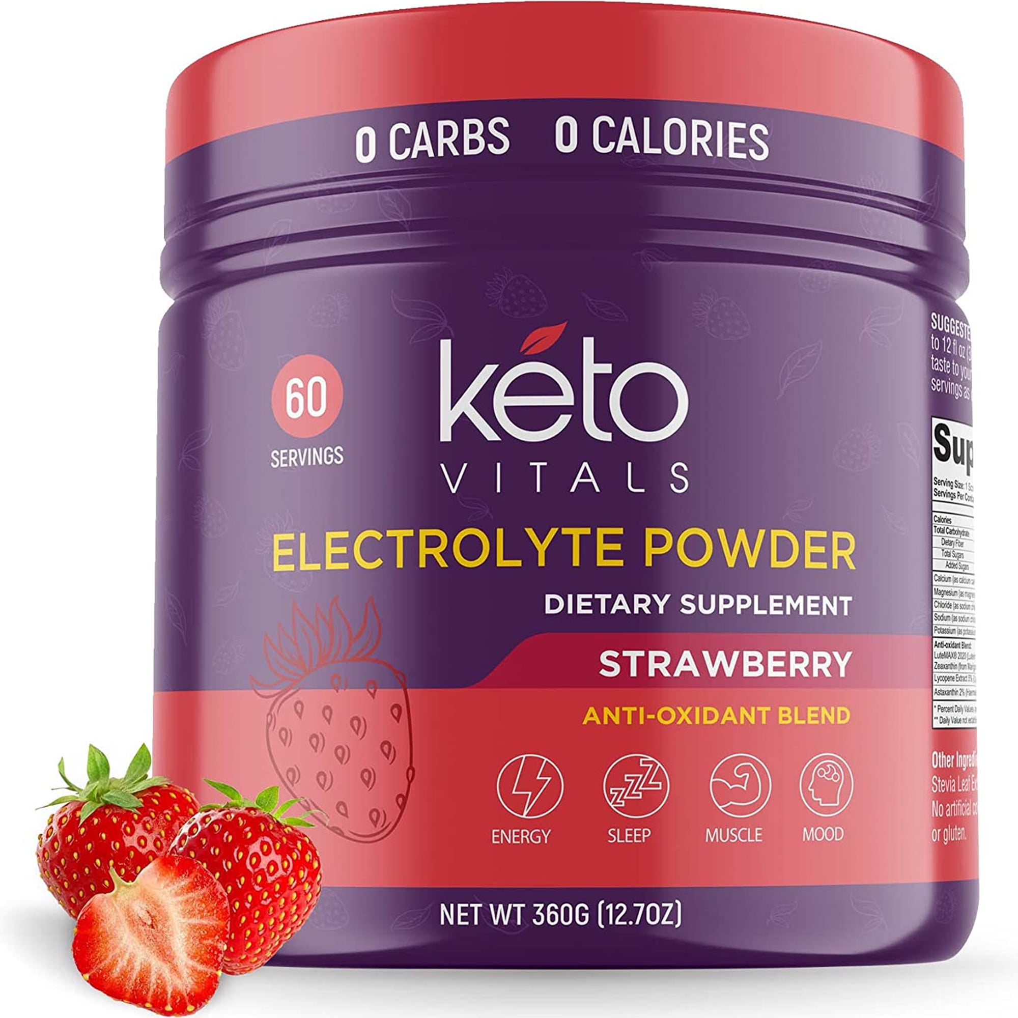 Keto Vitals Electrolytes Powder - Hydration, Energy, Muscle Function ...