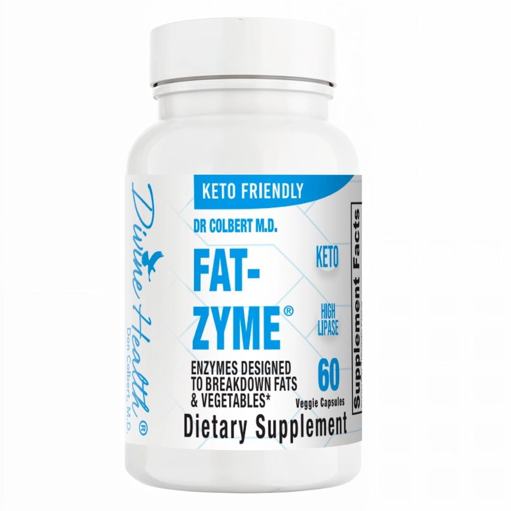 Keto Zone - Fat-Zyme, Vegetable Digestive Enzymes for Heart, Brain ...
