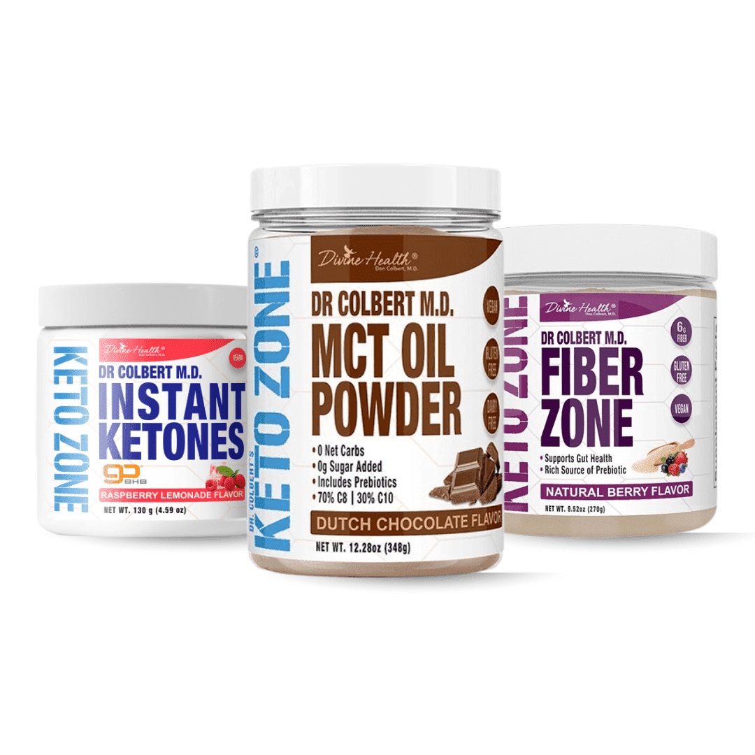 Keto Zone Maintenance Pack | by Divine Health & Dr. Colbert | MCT Oil ...