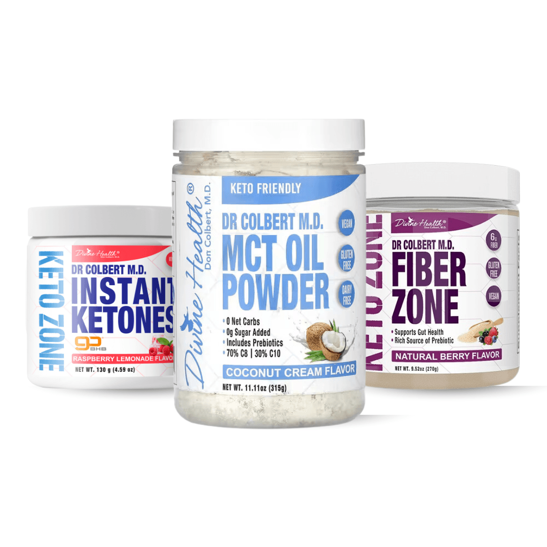 Keto Zone Maintenance Pack | by Divine Health & Dr. Colbert | MCT Oil ...