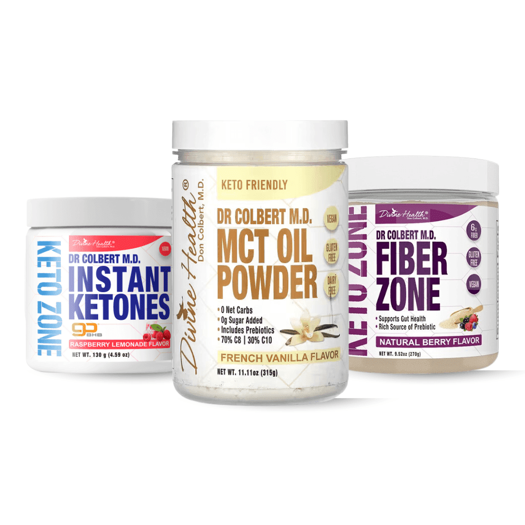 Keto Zone Maintenance Pack | by Divine Health & Dr. Colbert | MCT Oil ...
