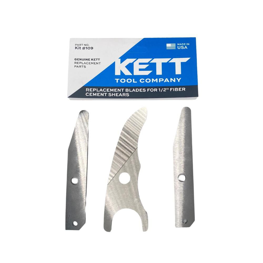 Kett Tool Replacement Blades For 1/2In Fiber Cement Shears - Walmart.com
