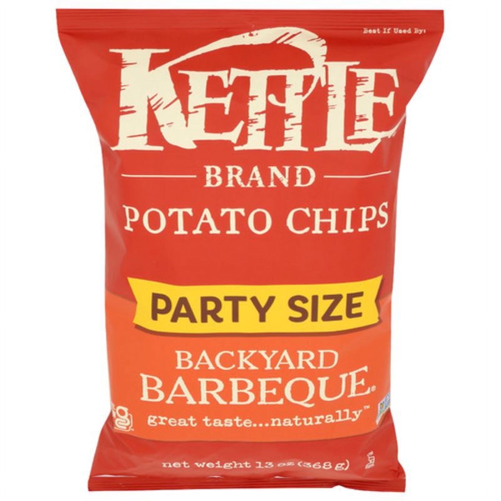 Kettle Backyard BBQ Sharing Size Kettle Potato Chips 13 oz Pack of 3 ...