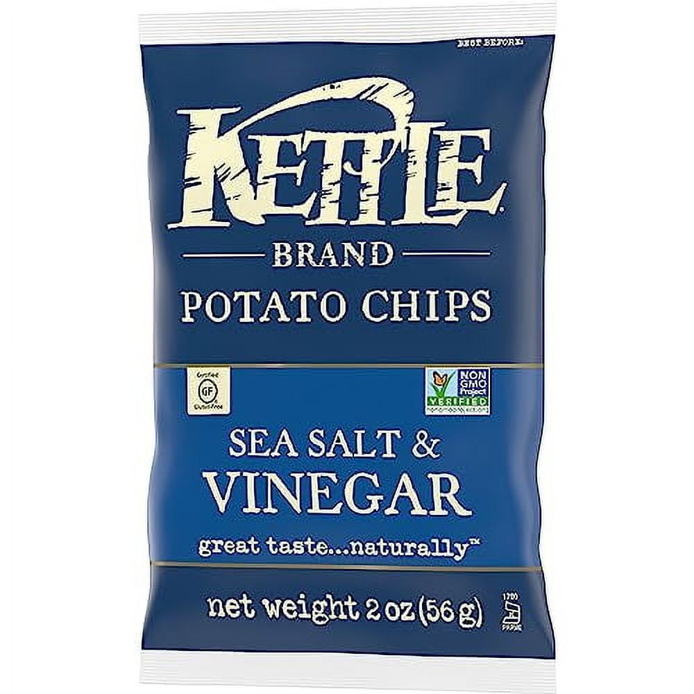 Kettle Brand, Potato Chips, Sea Salt and Vinegar, 2-Ounce Bags ...
