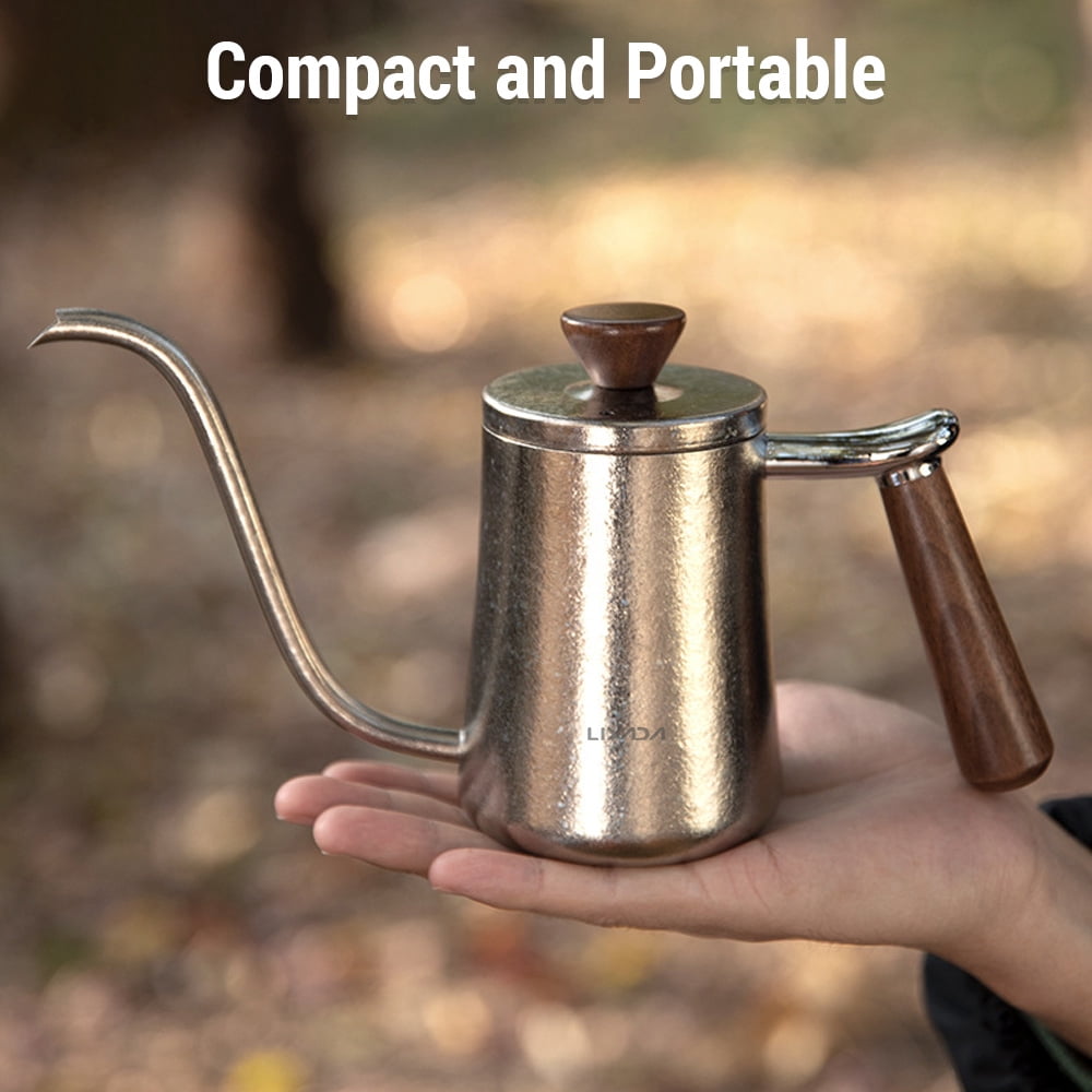 Kettle,Coffee Pot With Pot With Wood Ti Pour Over Coffee Kettle Coffee ...