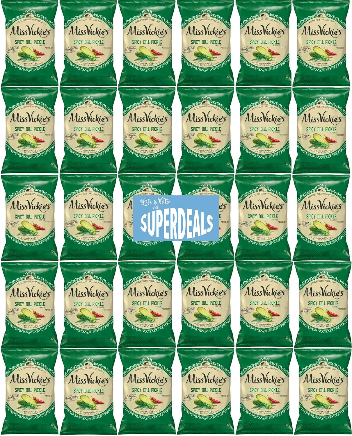 Kettle Cooked Potato Chips by Miss Vickie's Value Pack Bundled by | 1. ...