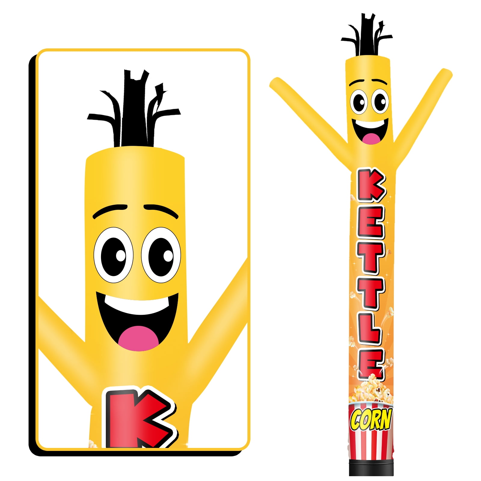 Kettle Corn Inflatable Tube Man Wacky Wavy Dancing Guy for Outdoor ...