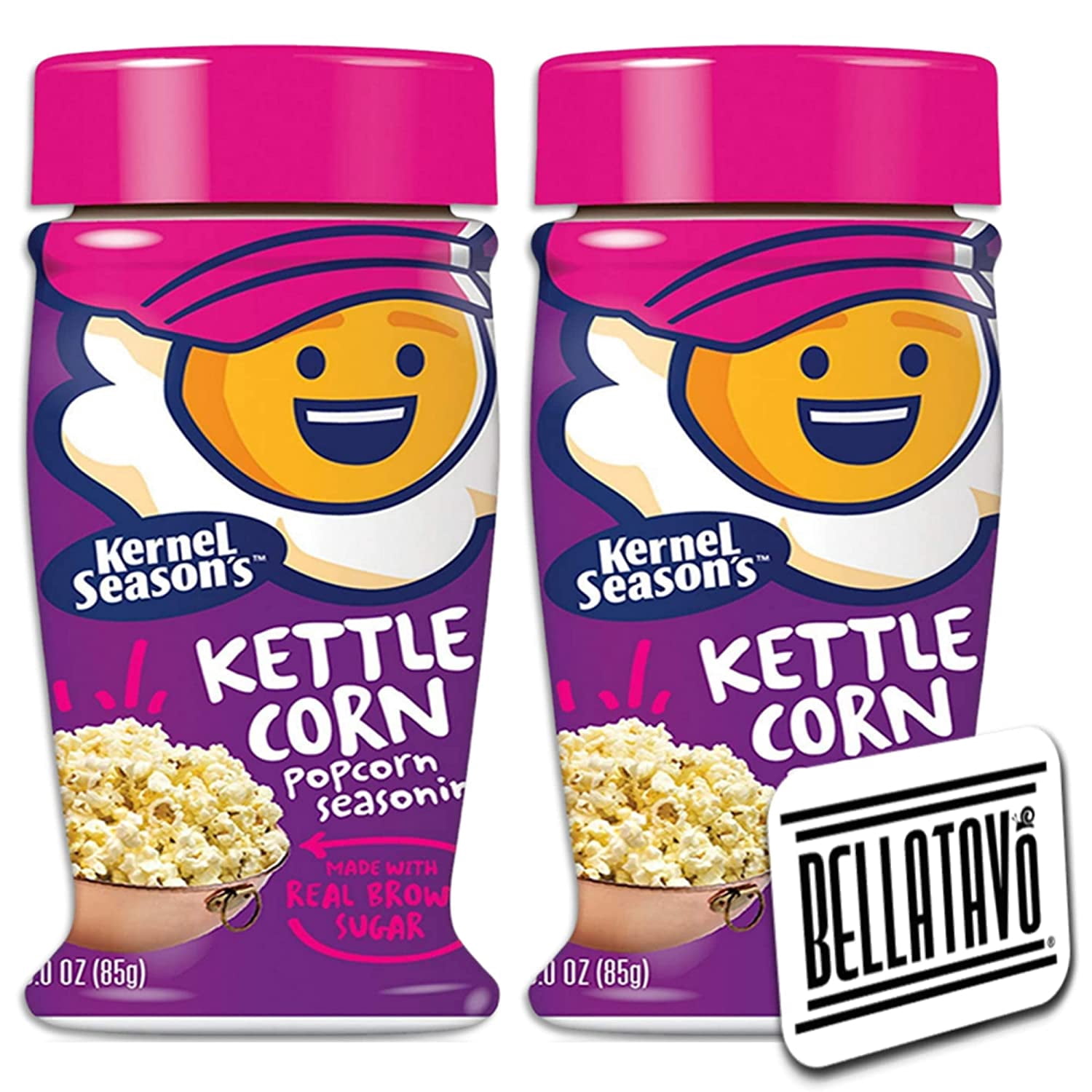 Kettle Corn Popcorn Seasoning Bundle. Includes Two-2.85 Oz Kernel ...