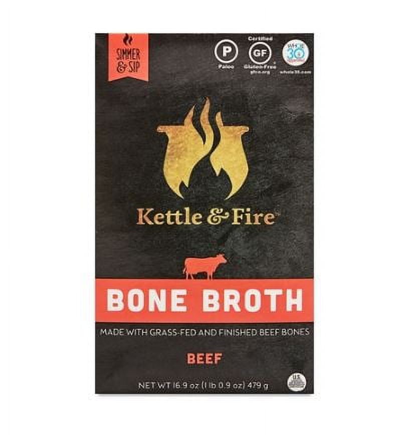 Kettle & Fire Bone Broth Beef 16.2 fl oz Pack of 3 - Walmart.com