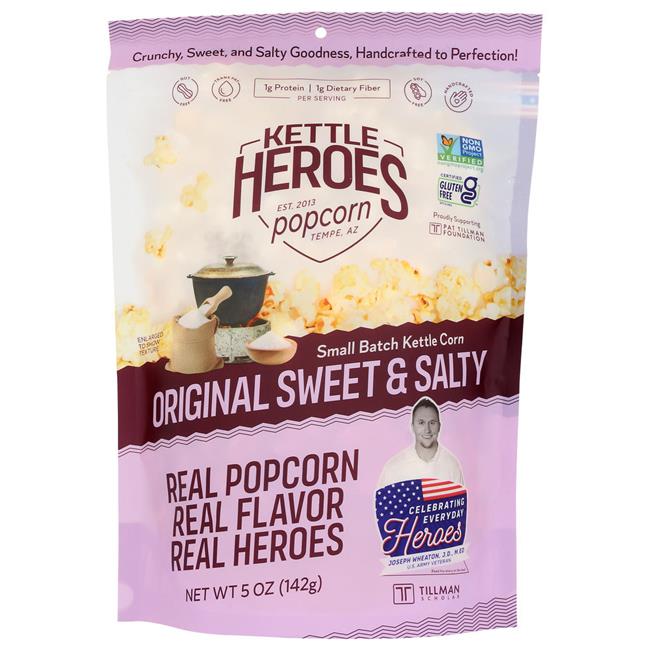 Kettle Heroes 399209 5 oz Sweet & Salty Original Kettle Corn, Pack of 6 ...