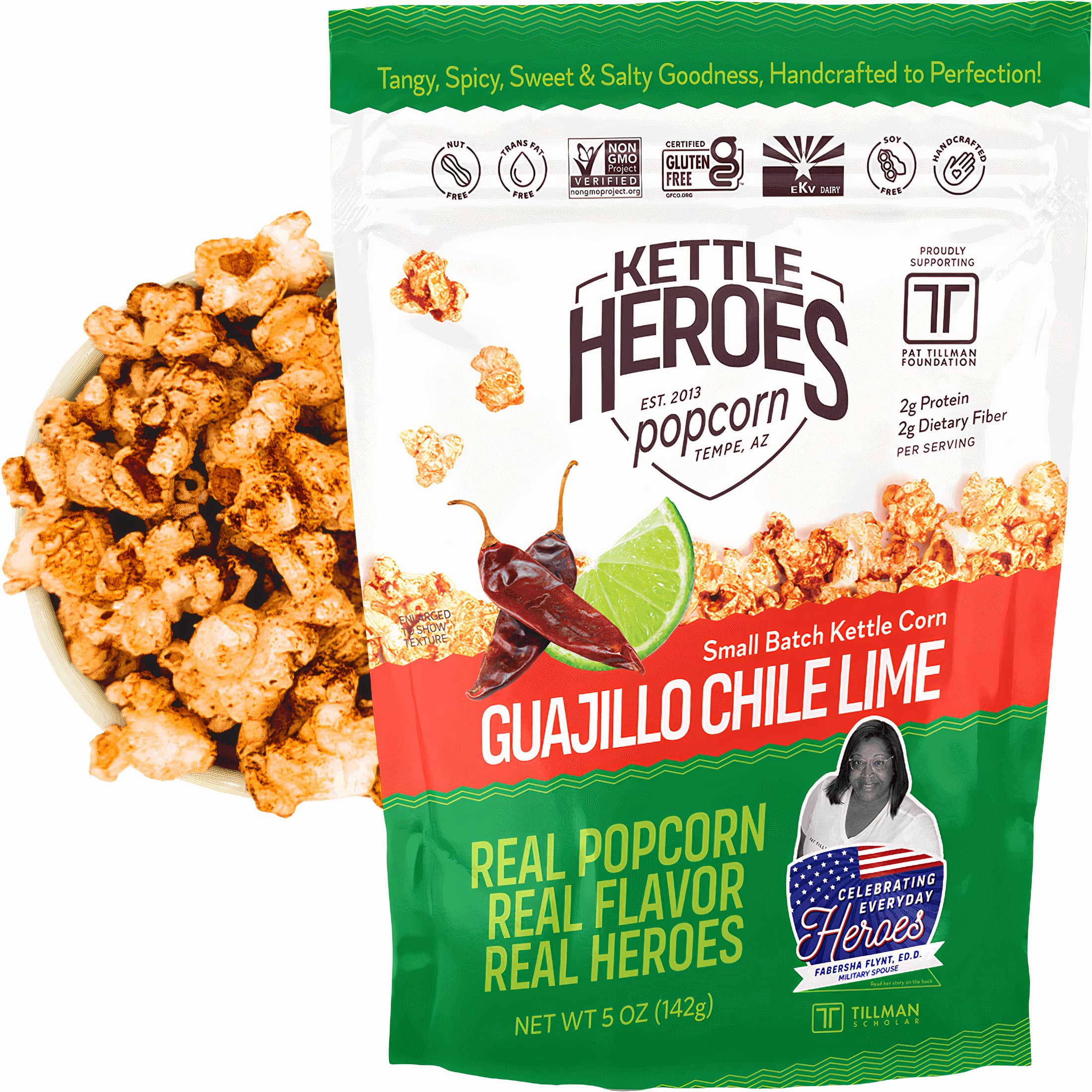 Kettle Heroes Popcorn Guajillo Chile Lime Kettle Popcorn - Walmart.com