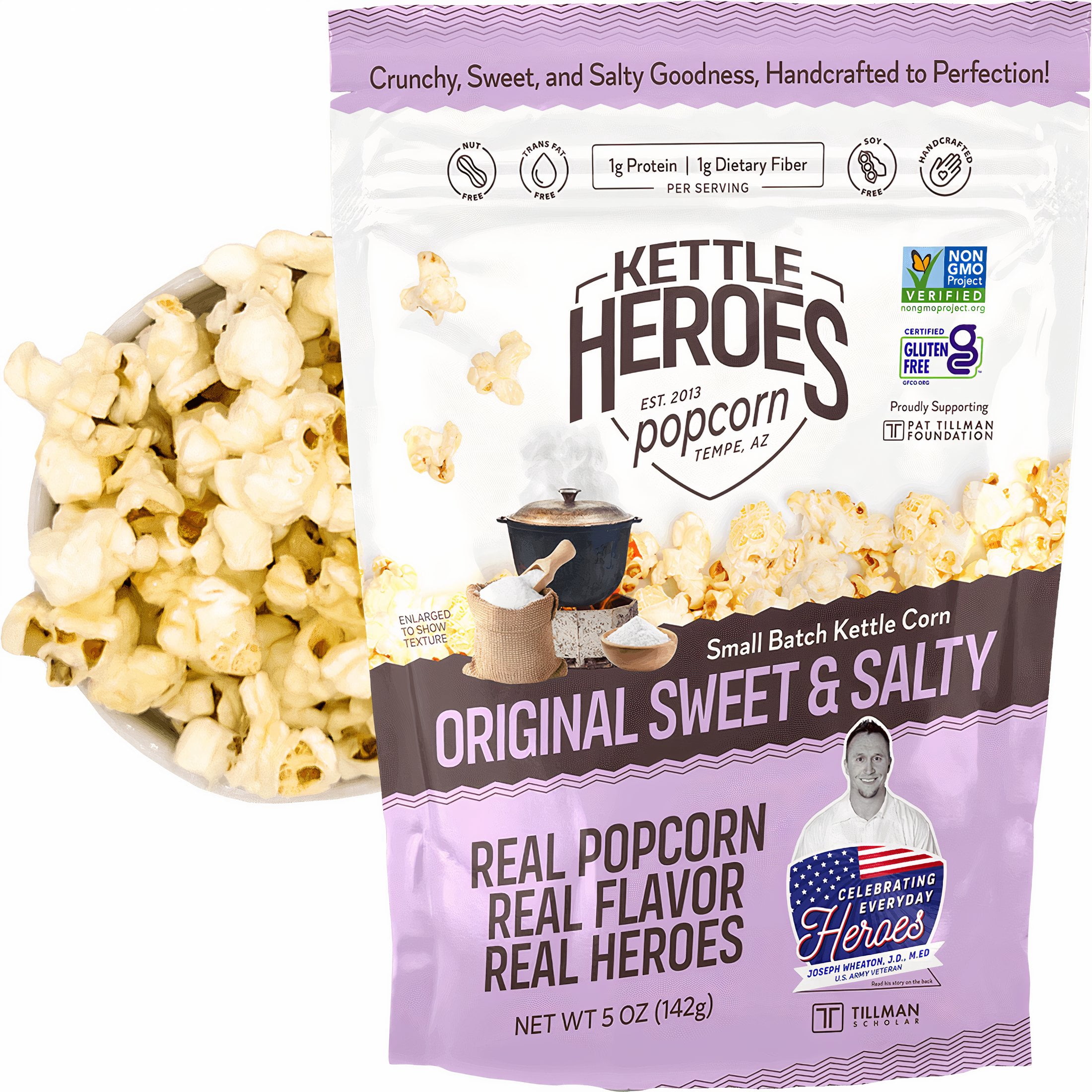 Kettle Heroes Popcorn Original Sweet & Salty Kettle Corn - Walmart.com