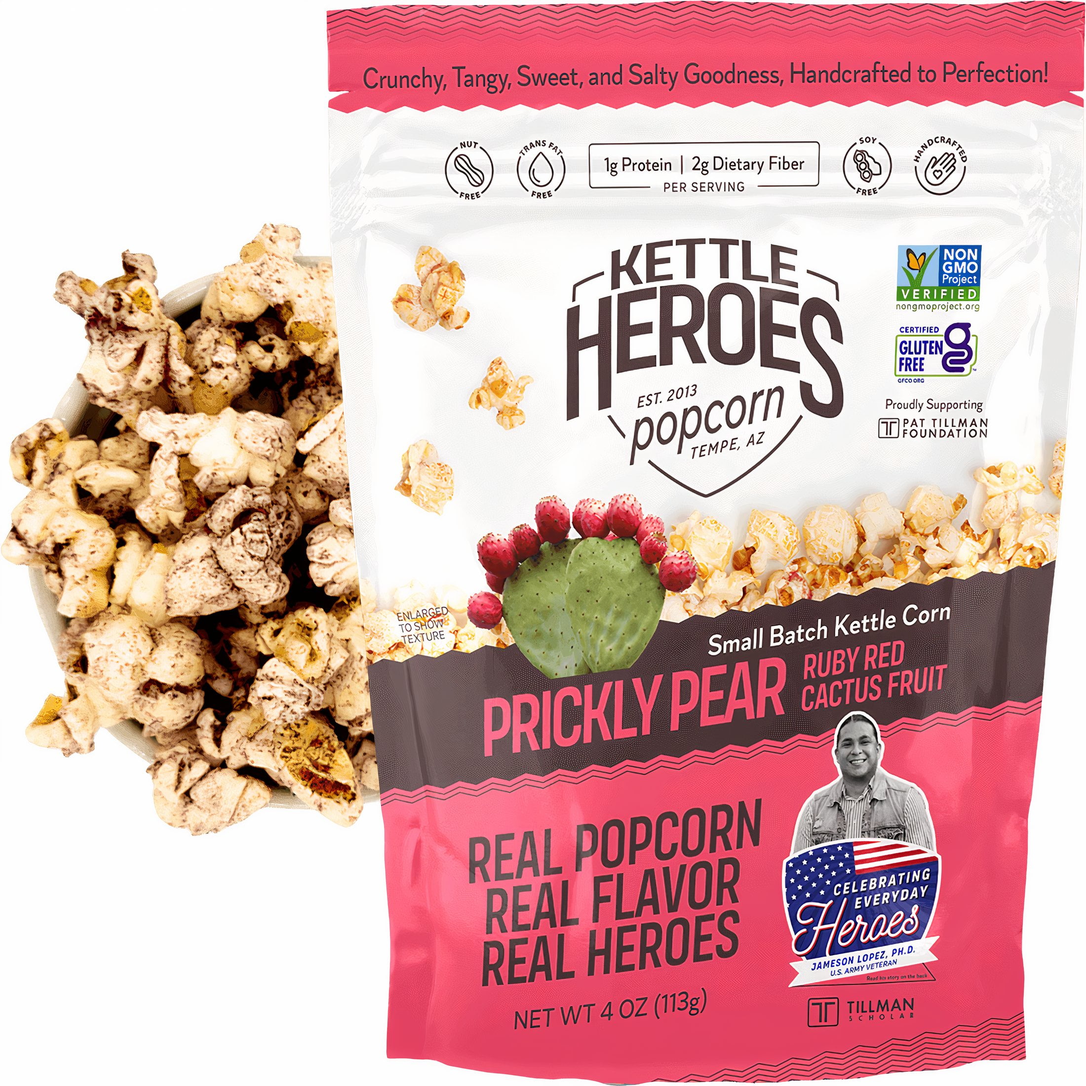 Kettle Heroes Popcorn Prickly Pear Kettle Corn - Walmart.com