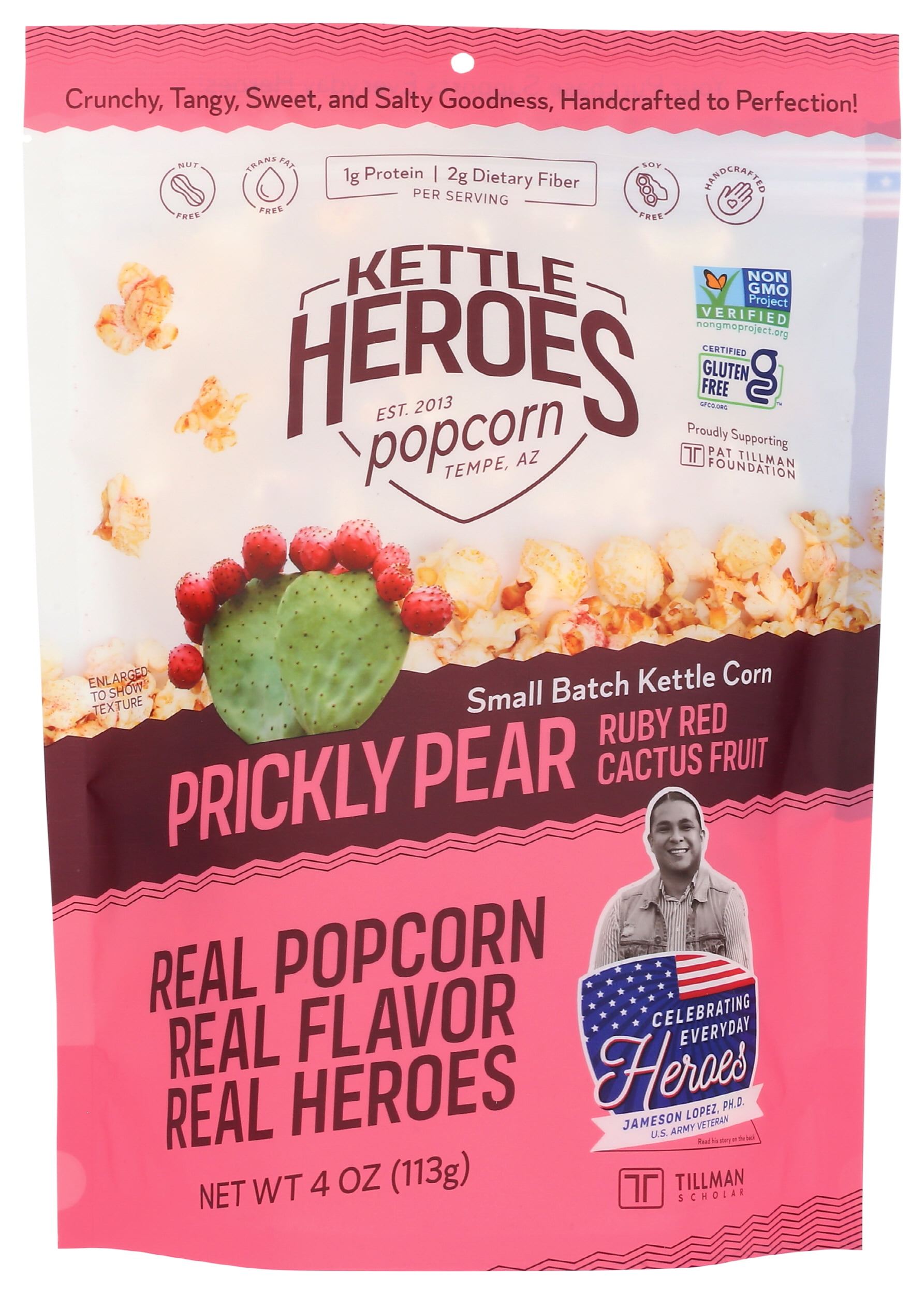 Kettle Heroes, Prickly Pear Kettle Corn, 4 Ounce, Pack Of 6 - Walmart.com