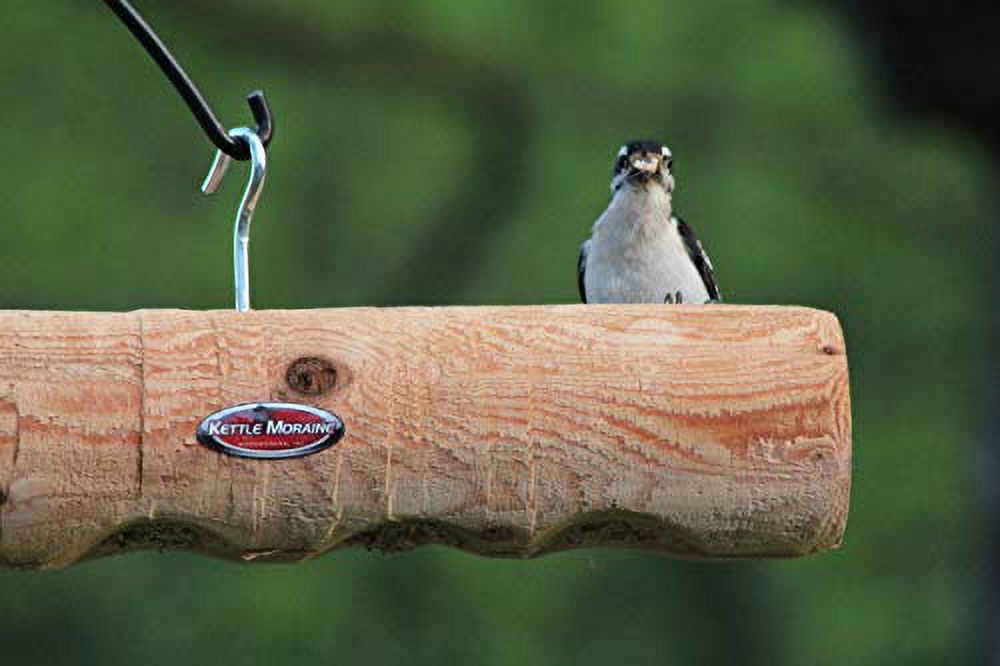 Kettle Moraine Cedar Upside Down Clinger Suet Plug Log Feeder - Walmart.com