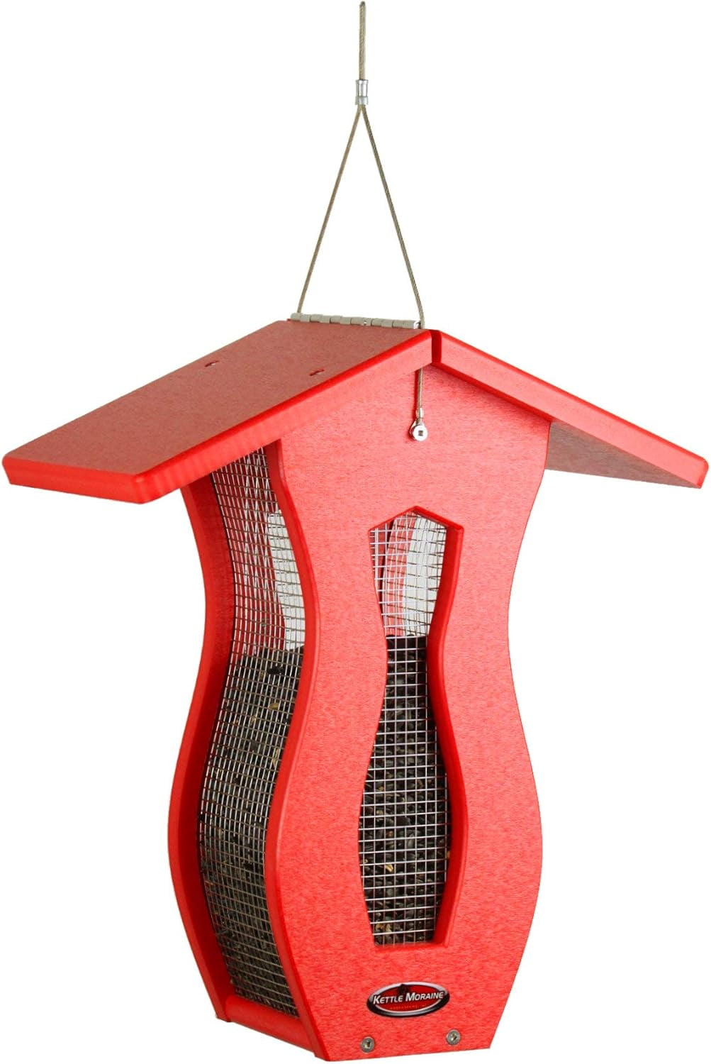 Kettle Moraine Large Recycled Curved Screen Feeder (Green/Chocolate ...