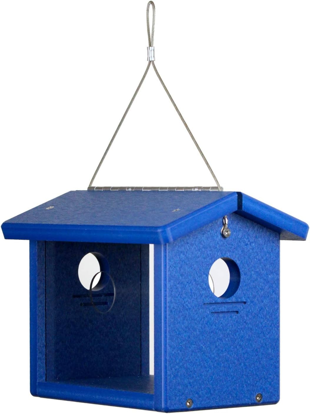 Kettle Moraine Recycled Bluebird Mealworm Feeder Hang or Mount (Blue ...