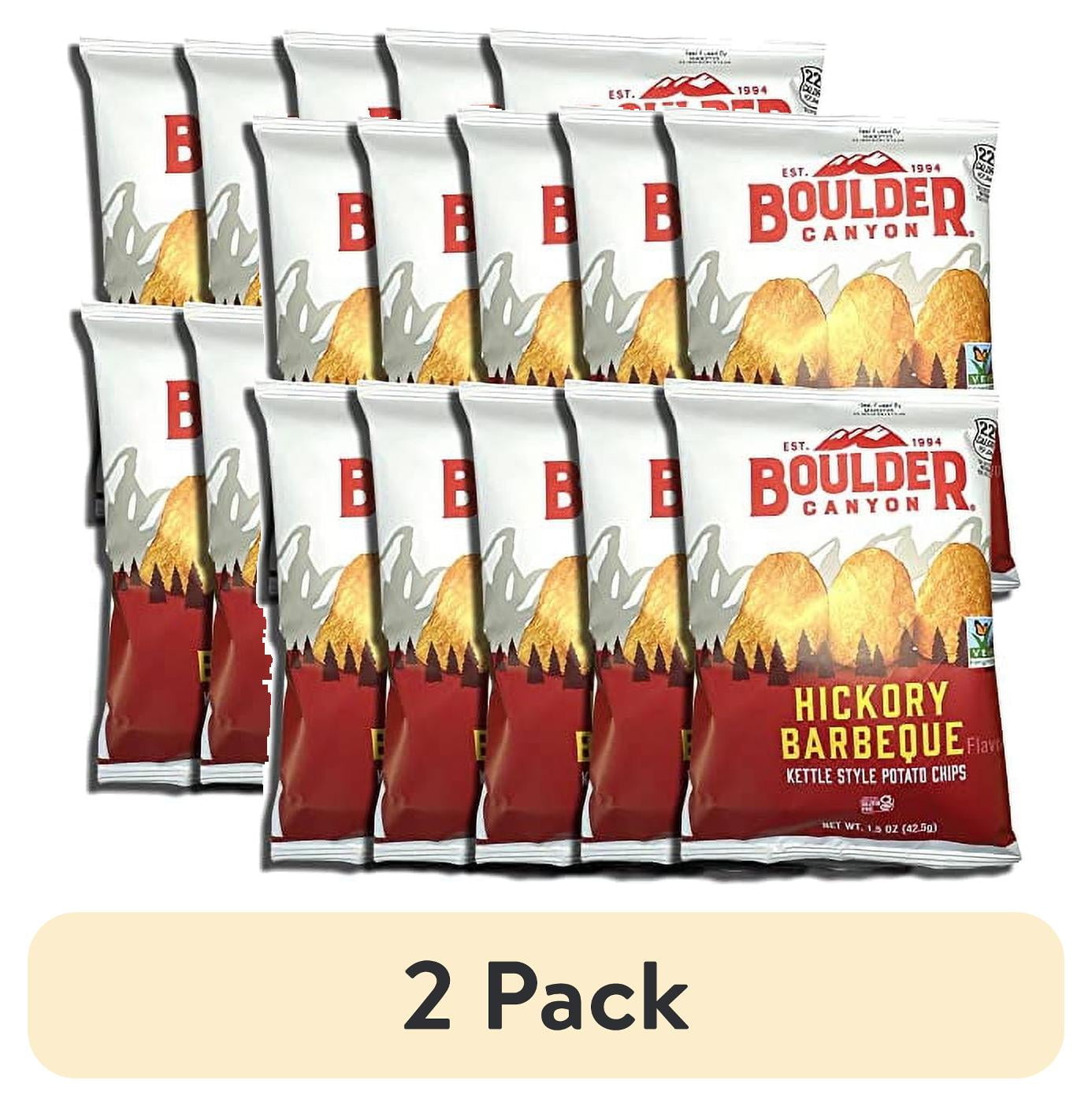 (2 pack) Boulder Canyon Kettle Style Potato Chips from Boulder | 1.5 Oz ...