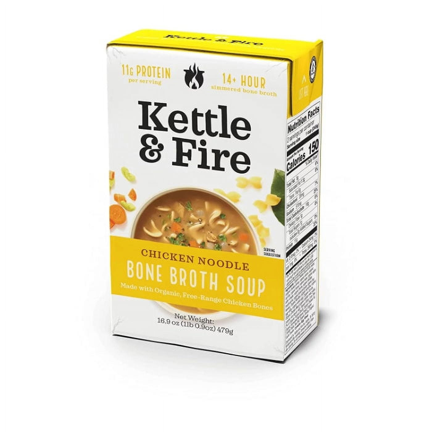 Kettle and Fire Chicken Noodle Soup 16 oz (Pack Of 6) - Walmart.com