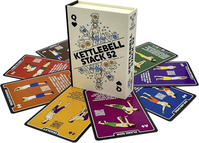Kettlebell Exercise Cards. Workout Playing Card Game. Video ...