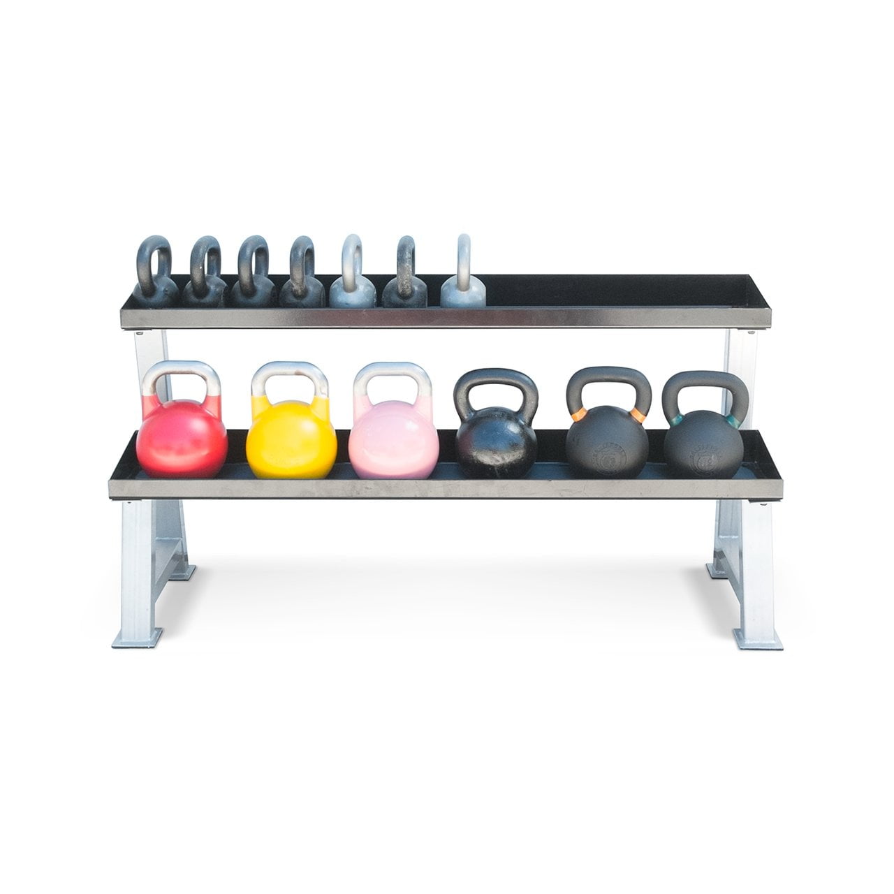 KETTLEBELL KINGS 2 Tier Kettlebell Rack - Weight Holder Organizer for ...