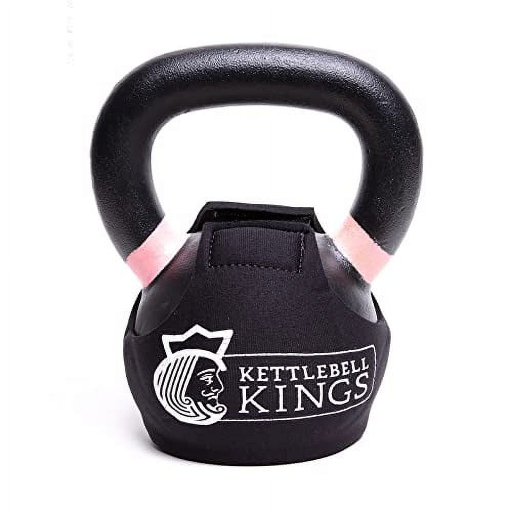 Kettlebell Kings Powder Coat Kettlebell 35LB, Neoprene Sleeve, Rubber ...