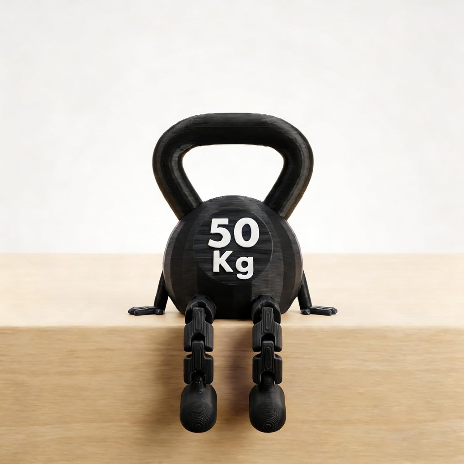 Kettlebell Ornament Gym Desk Decor with Articulated Legs Cute Mini 50Kg ...