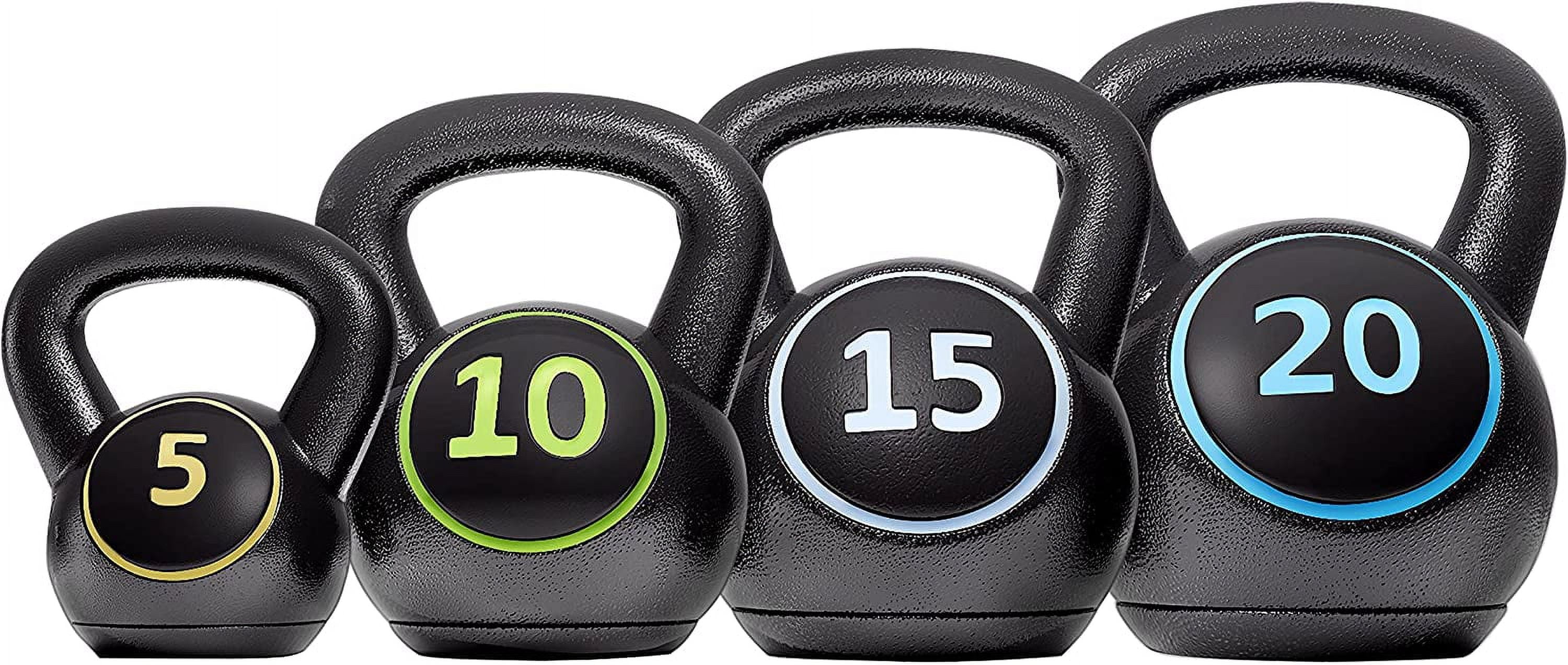 Kettlebell Sets 4 Piece Strength Training KettleBells Weight Set 5lb ...