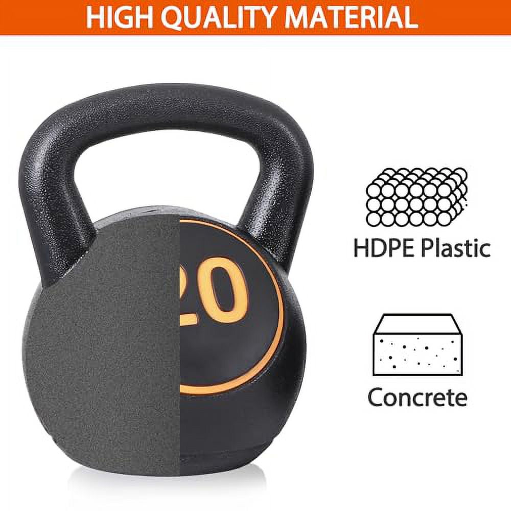 Kettlebell Sets 4 Piece Strength Training Wide Grip Kettle Bell Weights ...