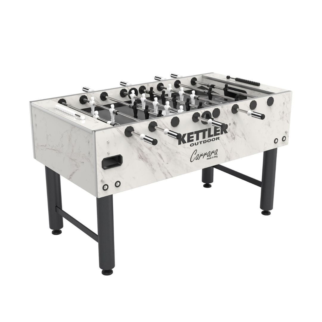 Kettler Carrara Game Top Outdoor Foosball Table with 360 Degree Goalie ...