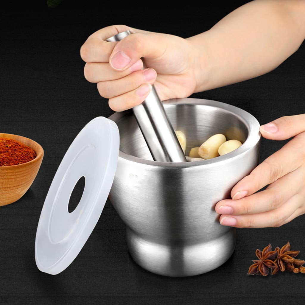 Ketumal Stainless Steel Pestle and Mortar set okhli and musal Kitchen ...