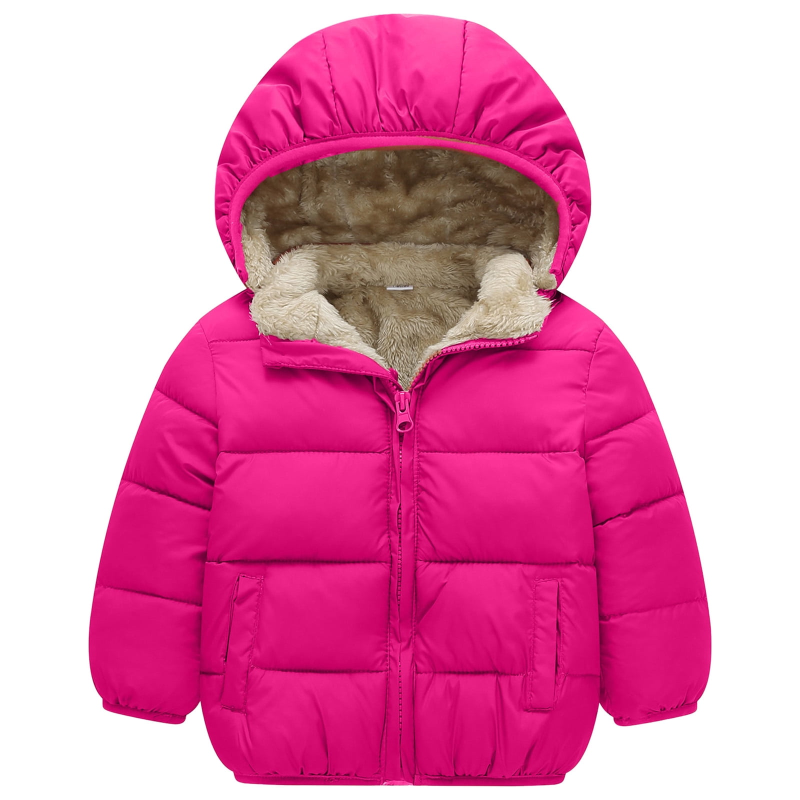 Ketyyh-chn99 Childrens Coat Girls Color Blocked Heavyweight Puffer ...