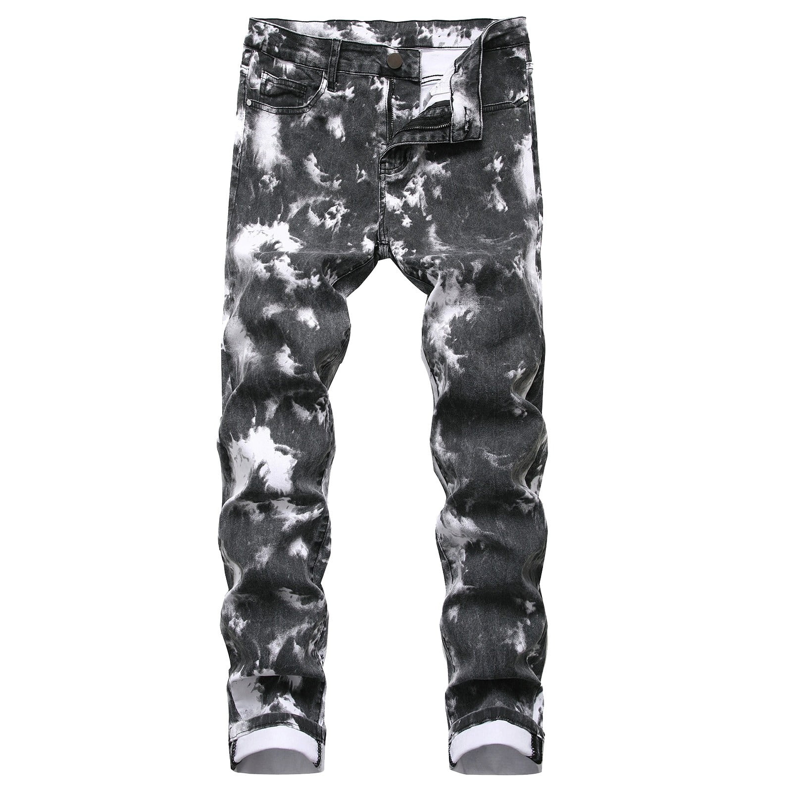 Ketyyh-chn99 Distressed Jeans Men Cargo Joggers Men's Classic Zipper ...