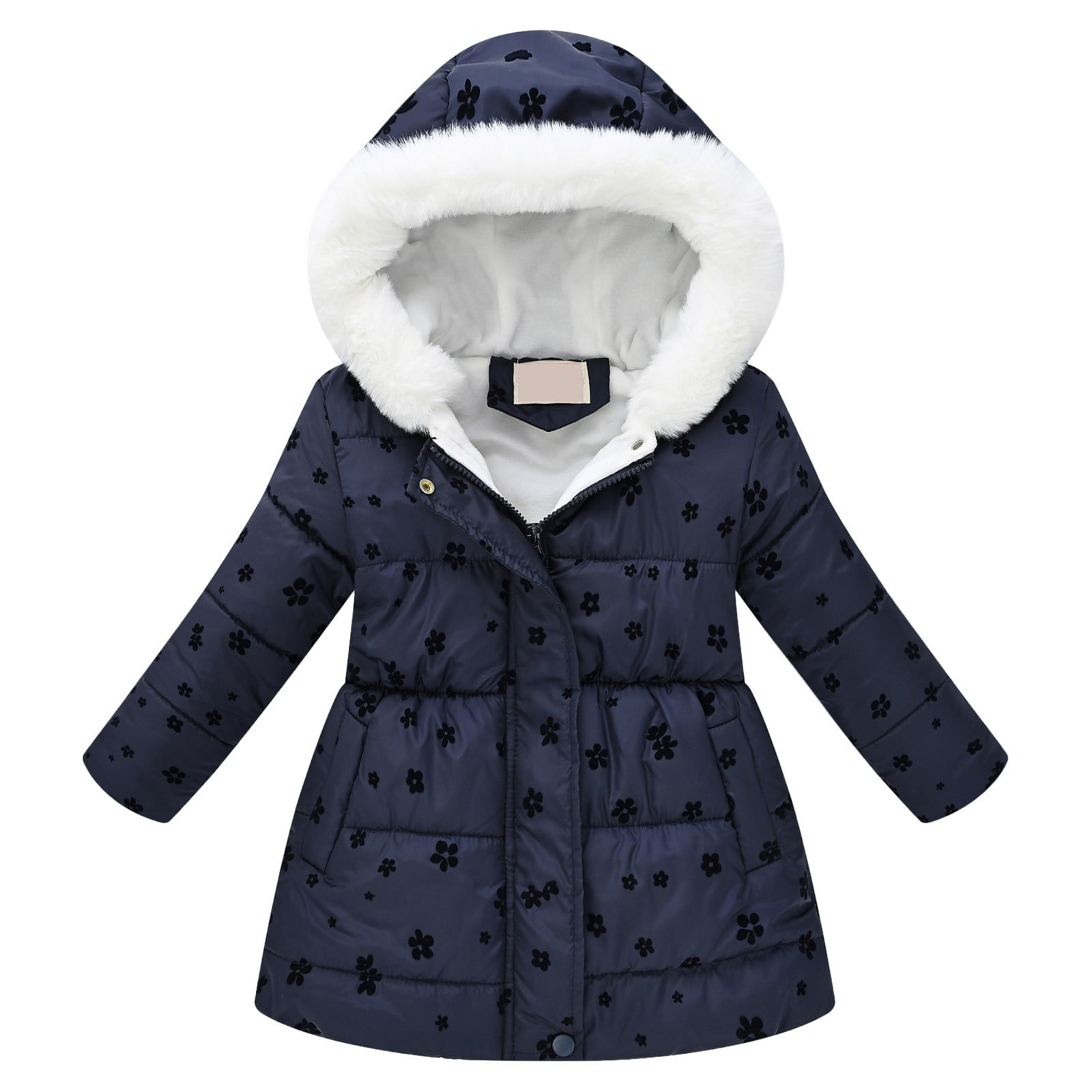 Ketyyh-chn99 Girl Coat Warm Jacket for Girls Long Thick Hooded Coat for ...