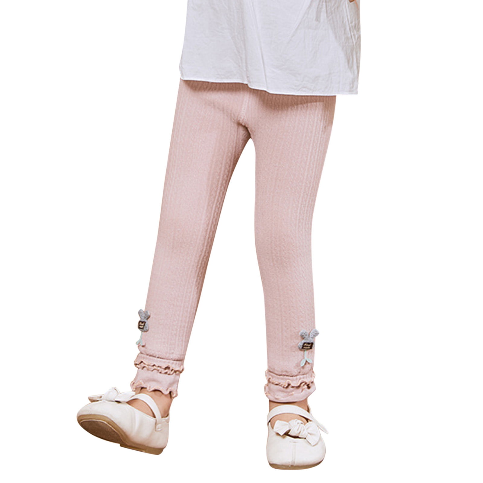 Ketyyh-chn99 Long Pants for Girls Little Girls Pants Elastic Solid ...