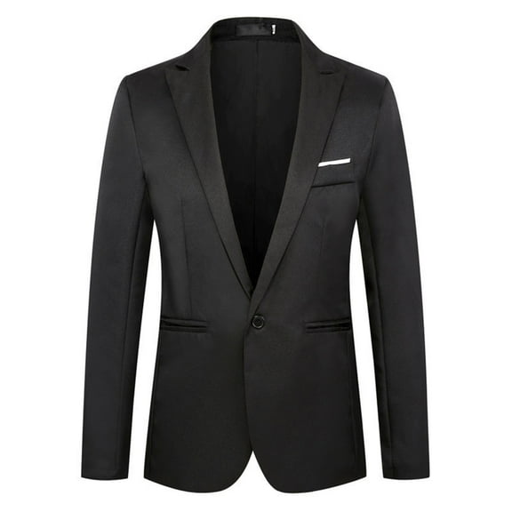 I.N.C Mens Shiny One Button Blazer Jacket, Black, X-Small - Walmart.com