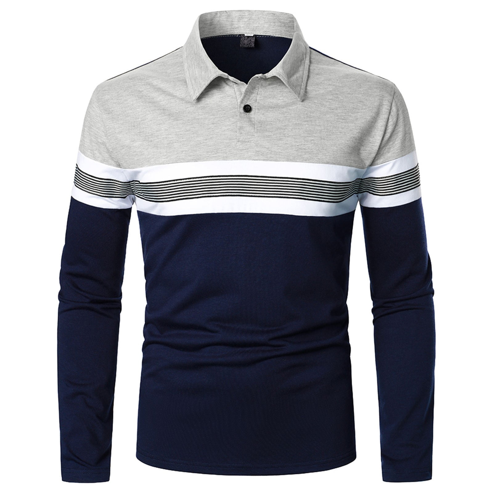 Ketyyh-chn99 Men'S Polo Fall Clothes Men's Knit Shirts Long Sleeve ...