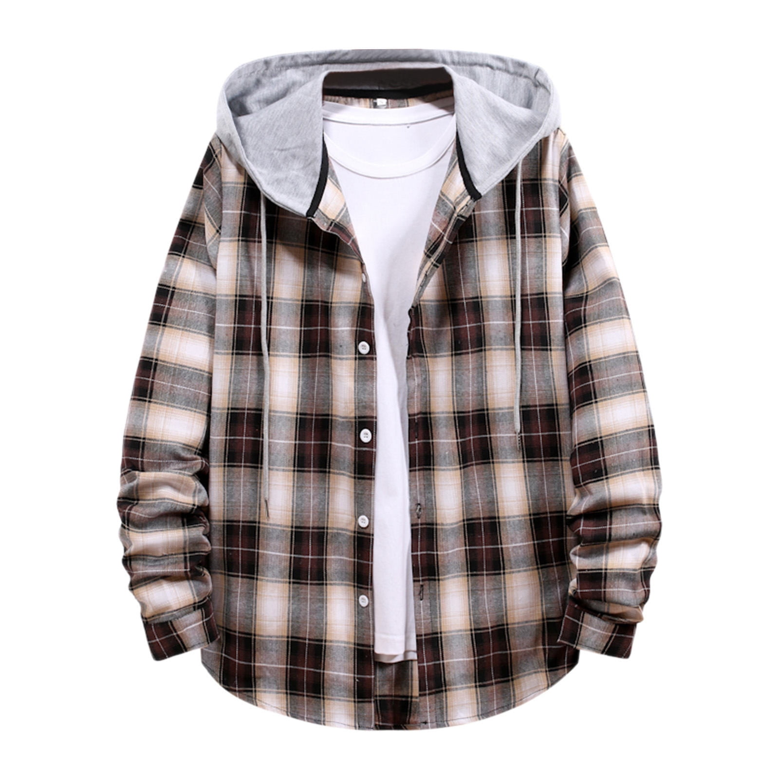 Ketyyh-chn99 Men's & Big Men's Long Sleeve Casual Button Down Flannel ...