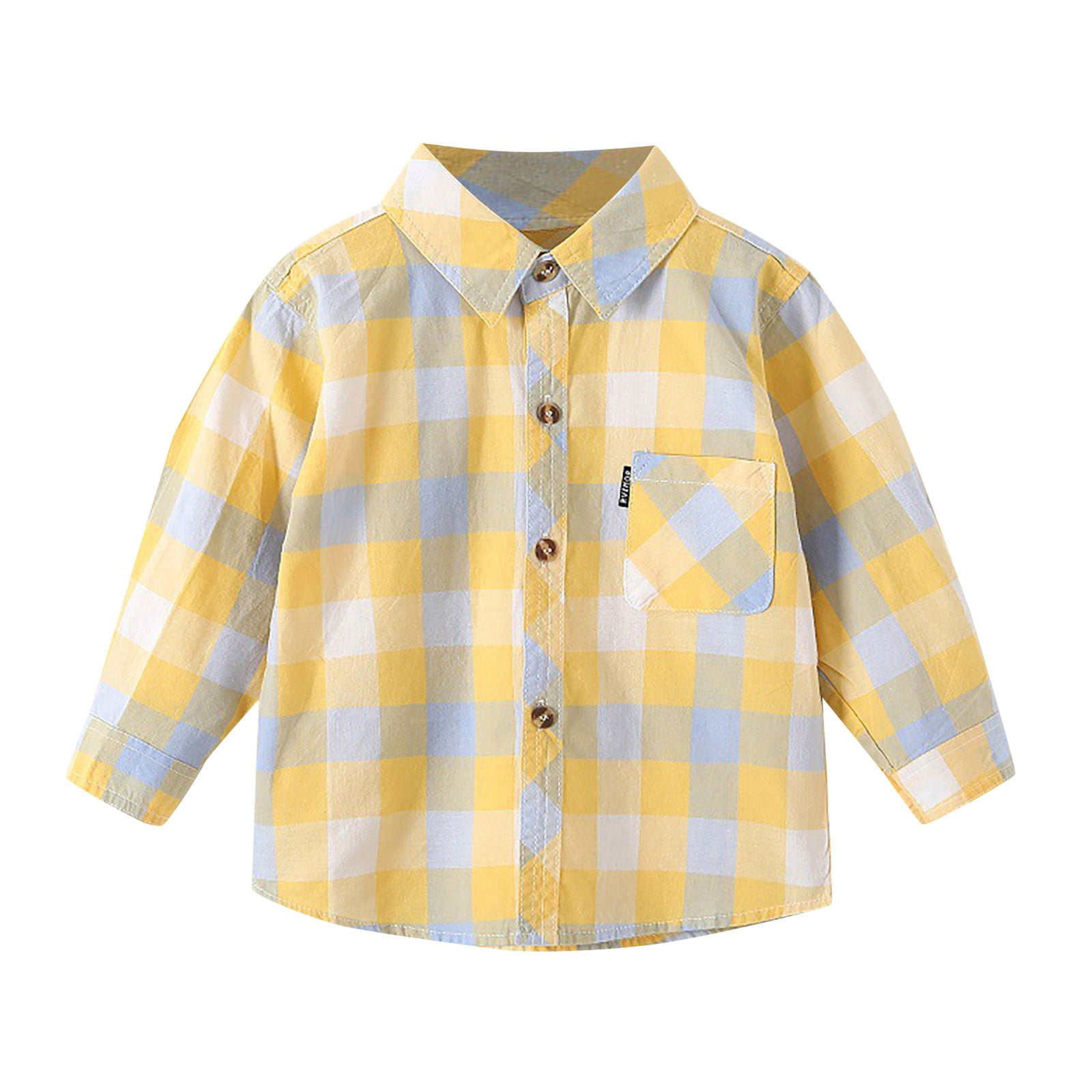 Ketyyh-chn99 Toddler Button Down Shirt 2025 Kids Little Boys Girls Baby ...