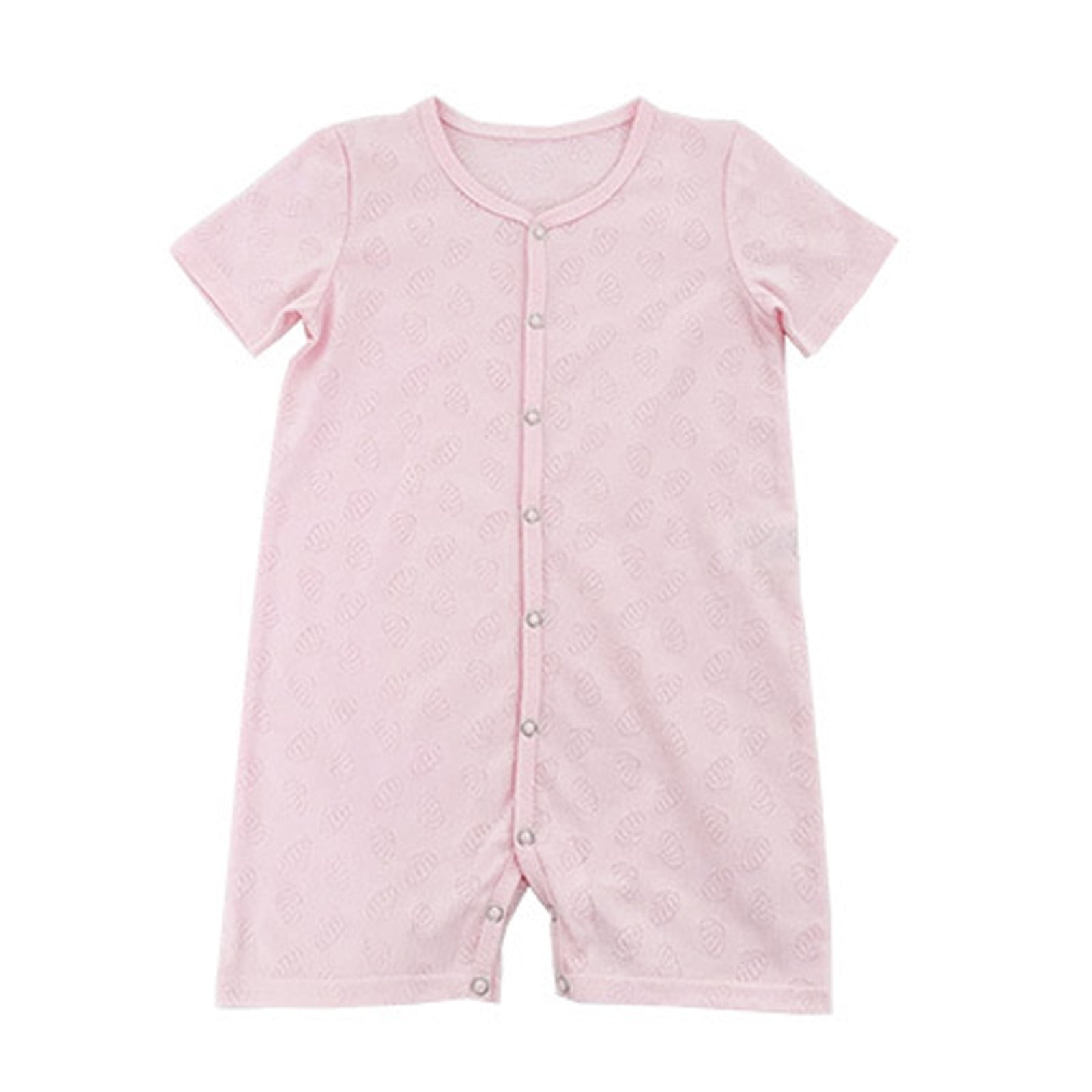 Ketyyh-chn99 Toddler Girl Jumpsuit Baby Girl Summer Clothes Baby Boy Girl Solid Color One Piece ...