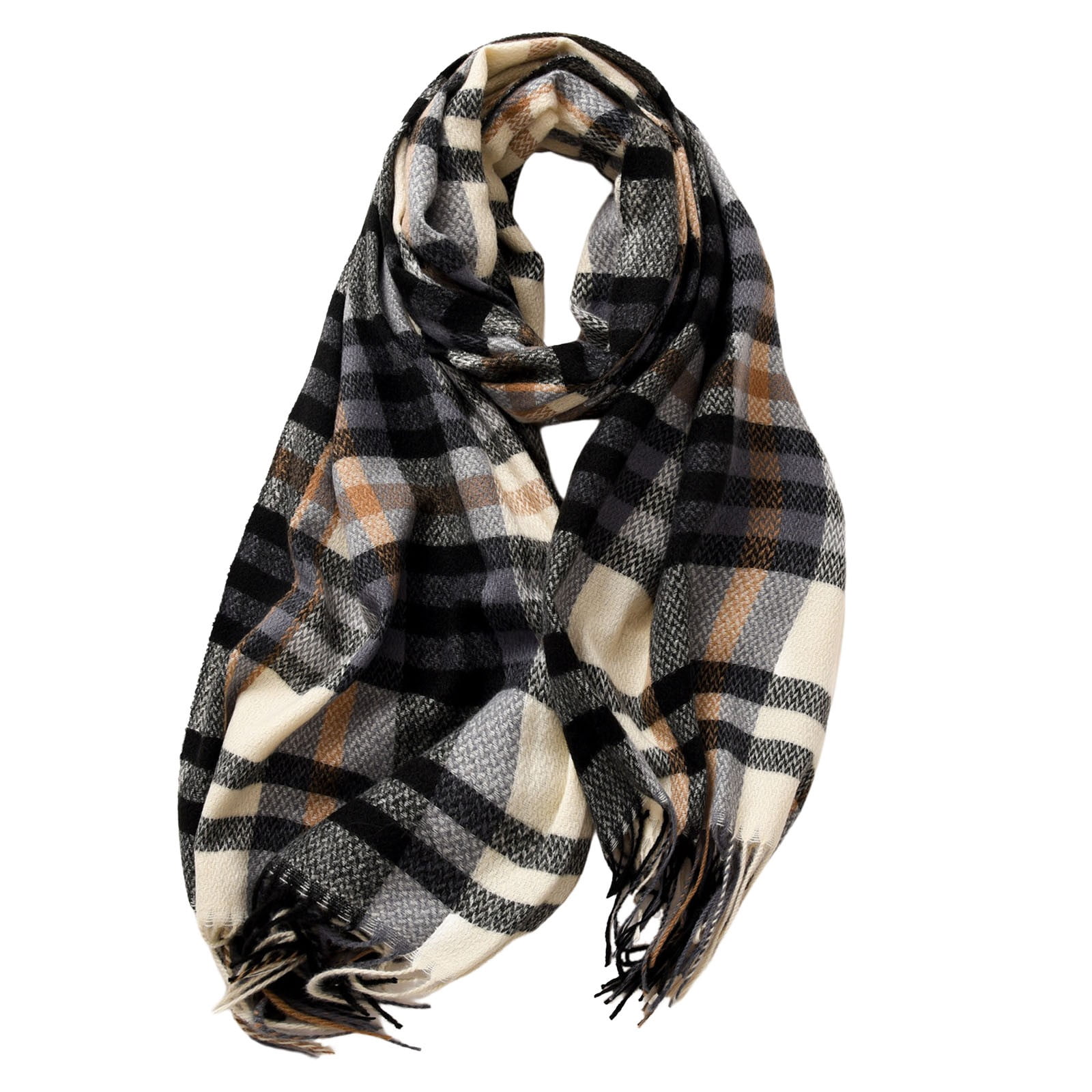 Ketyyh-chn99 Winter Neck Scarf Womens Long Plaid Blanket Winter Fall ...